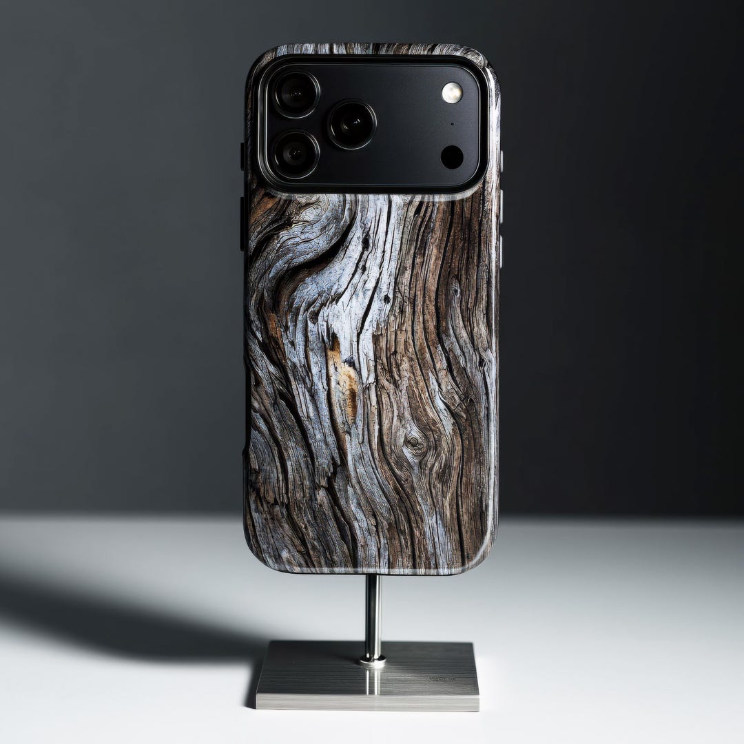 Unique Wood Bark Phone Case, for iPhone (17), Samsung, Google ...