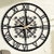 Unique Latin Numeral Compass Metal Wall Clock, Extra Large Modern ...