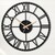 Unique Latin Numeral Compass Metal Wall Clock, Extra Large Modern ...