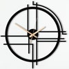 Unique Latin Numeral Compass Metal Wall Clock, Extra Large Modern ...