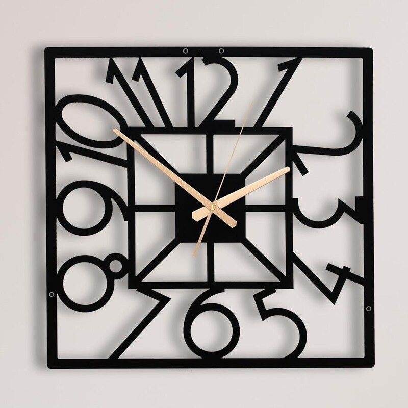 Square Wall Clock - Etsy