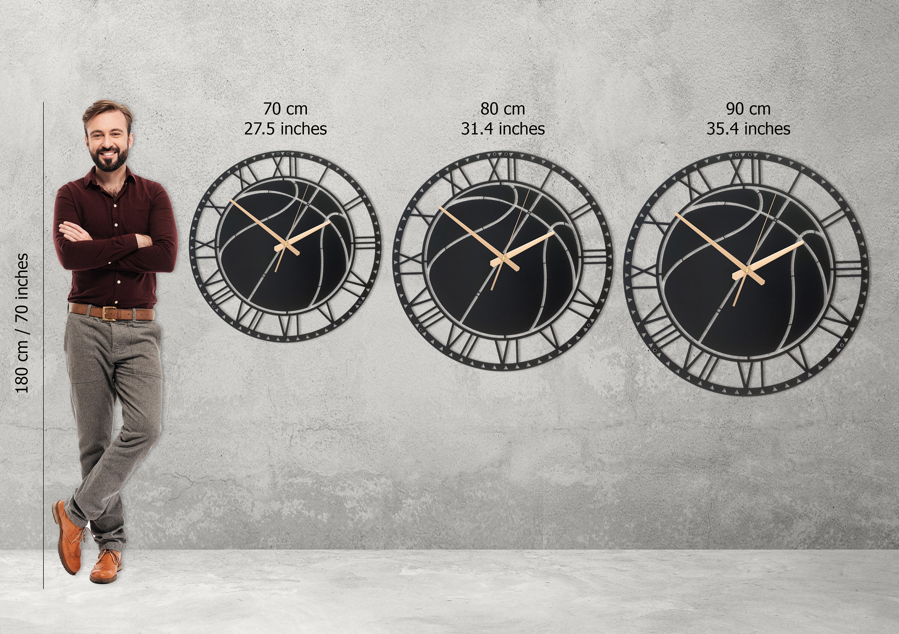 Unique Modern Basketball Metal Wall Clock Oversize Wall - Etsy