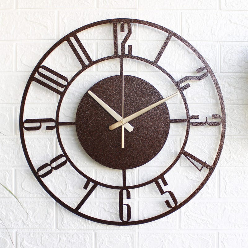 Silent Rustic Wall Clocks - Etsy