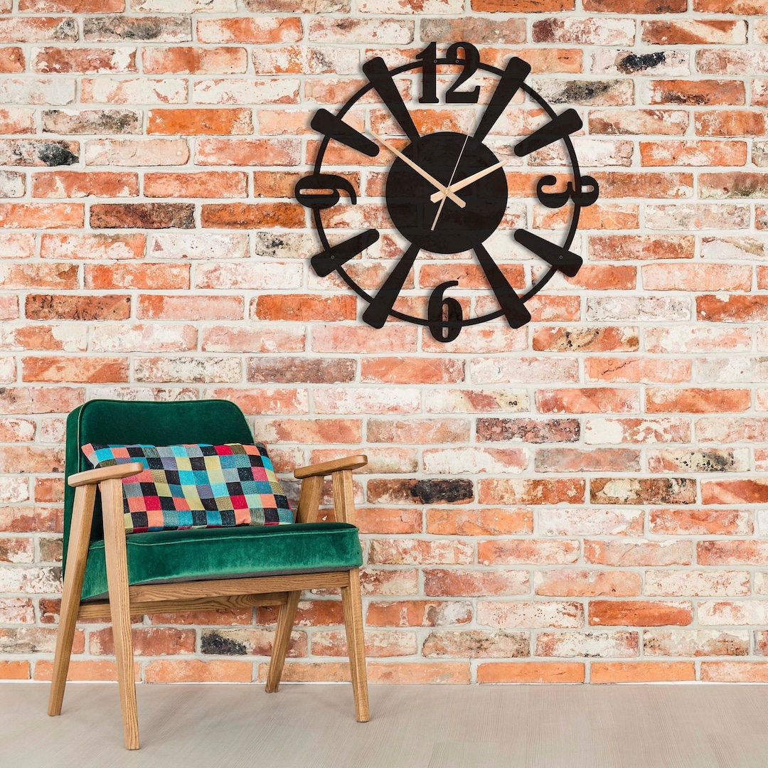 Unique Handmade Metal Wall Clock,wall Clock Modern,art Deco Wall Clock ...