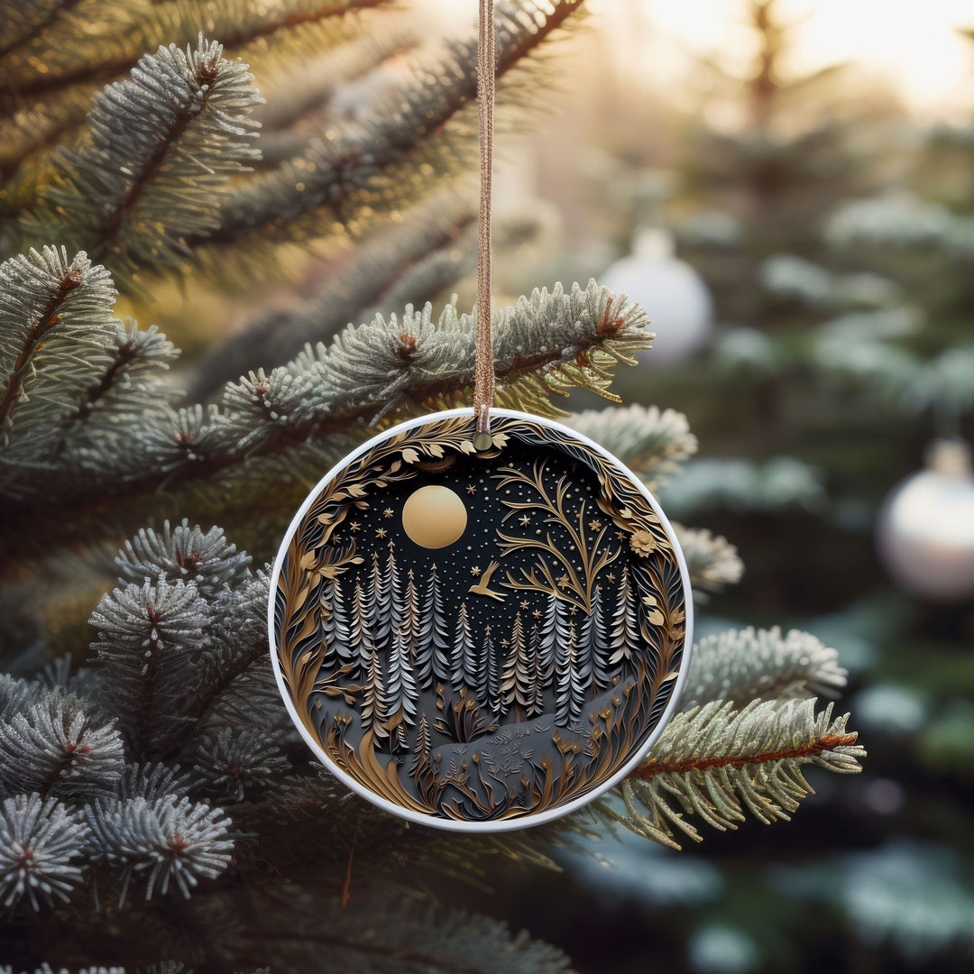 1. Faux Black Papercut Dove Ornament, Christmas Decoration, Holiday ...