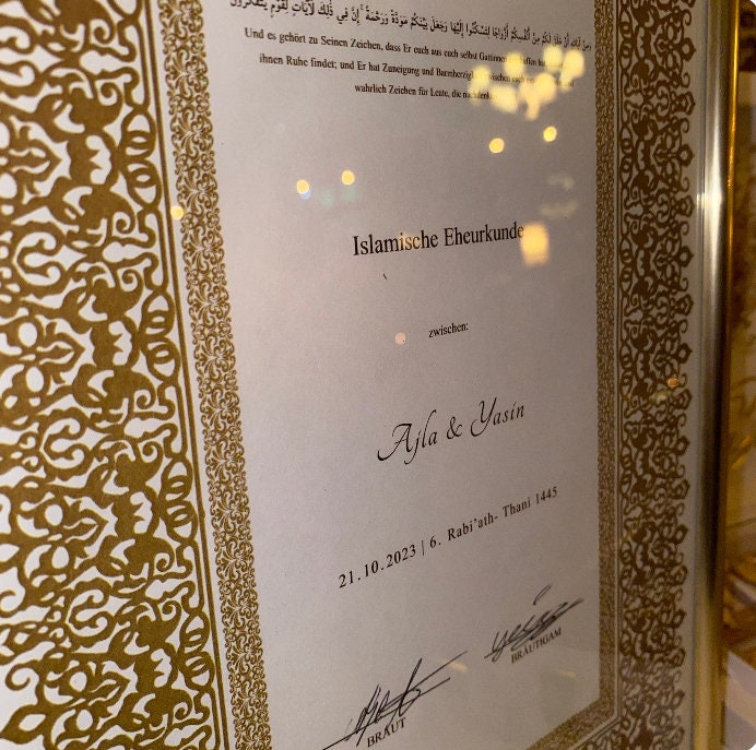 Imam Nikah Certificate That You Can Print Out Yourself (digital File ...