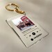 Album Cover Keychain, Personalized Photo, Custom Text, Music Keyring ...