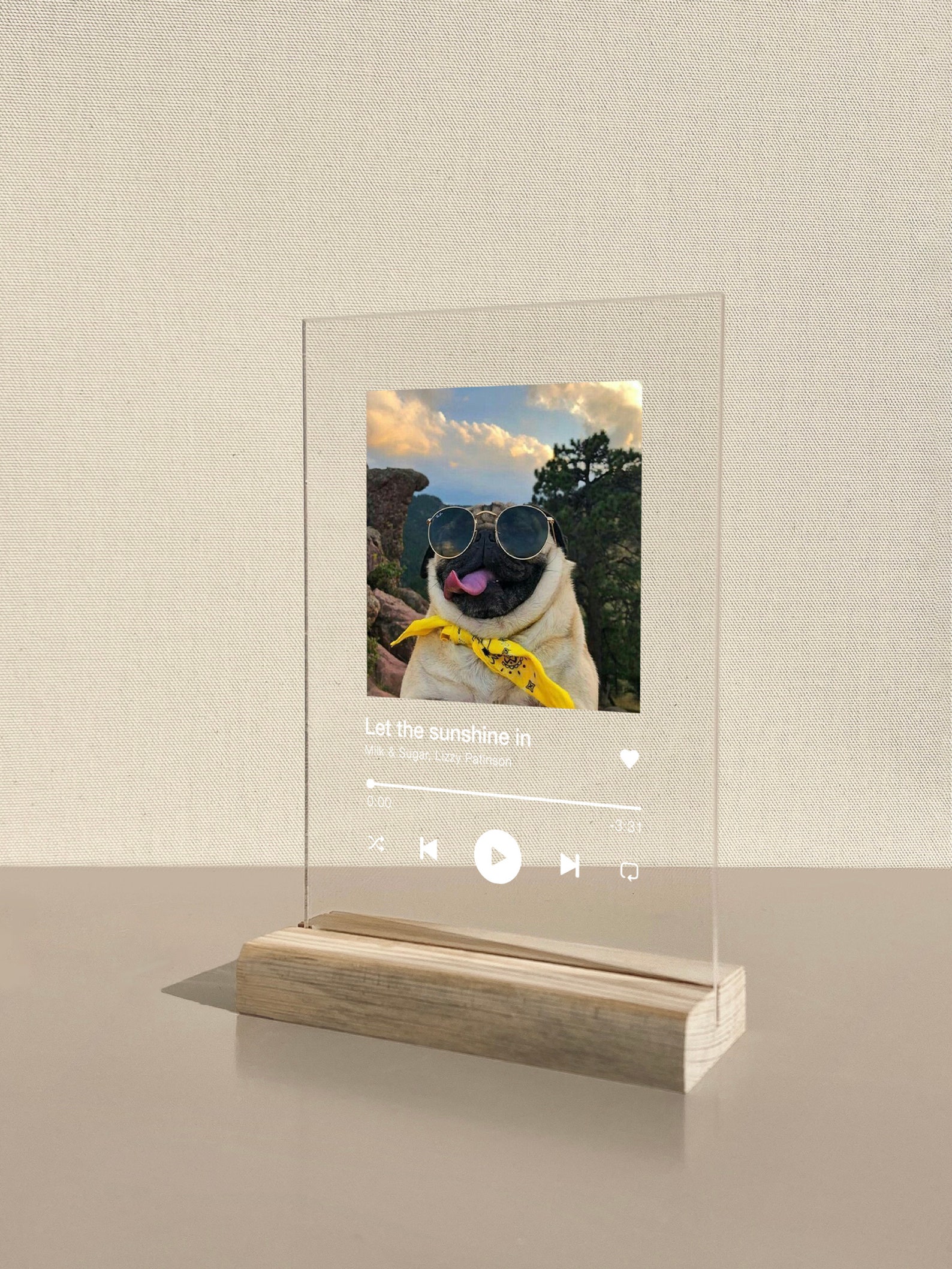 Custom Album Cover Plaque, Table Top Transparent Decoration, Custom ...
