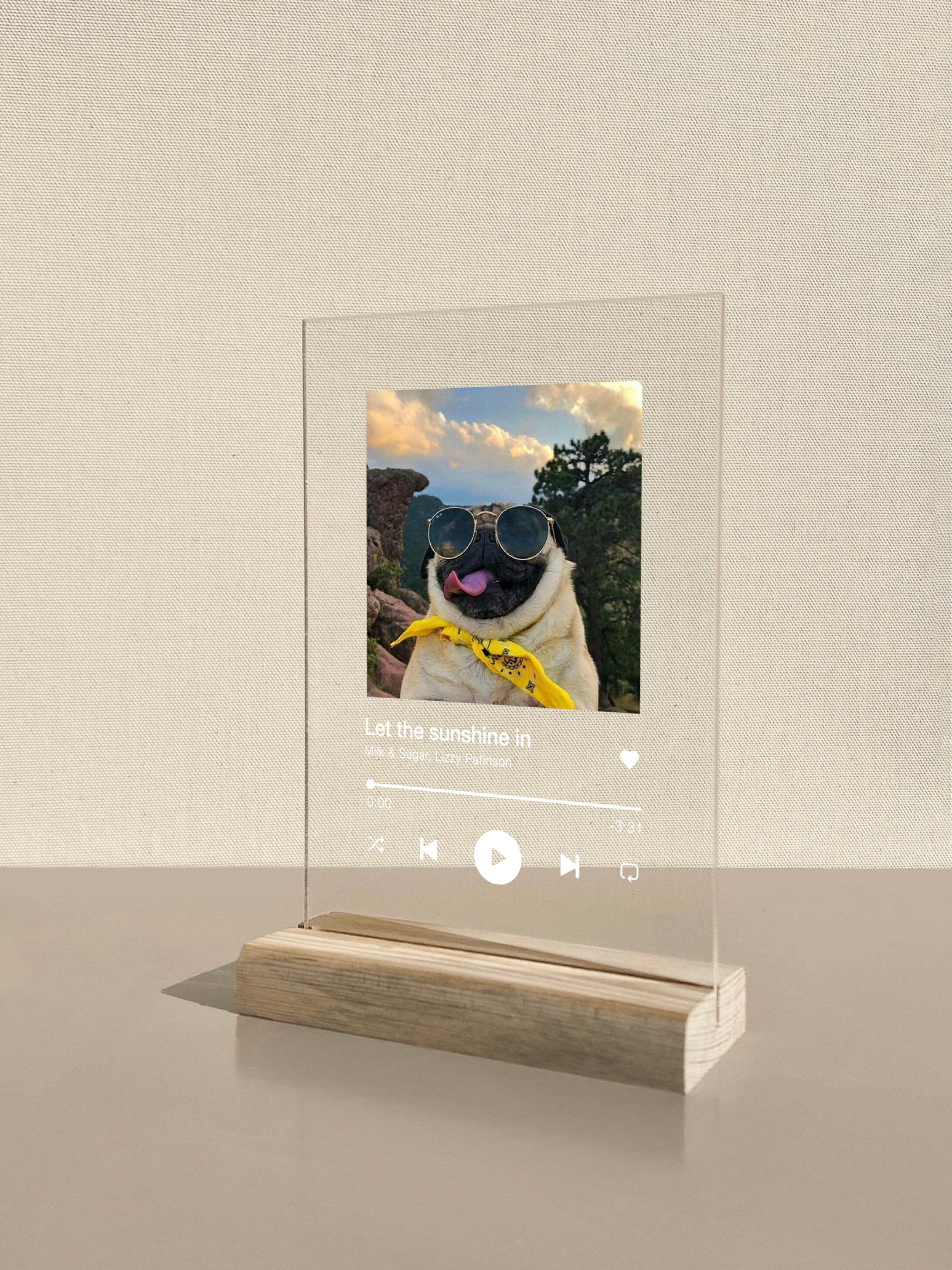 Custom Album Cover Plaque, Table Top Transparent Decoration, Custom ...