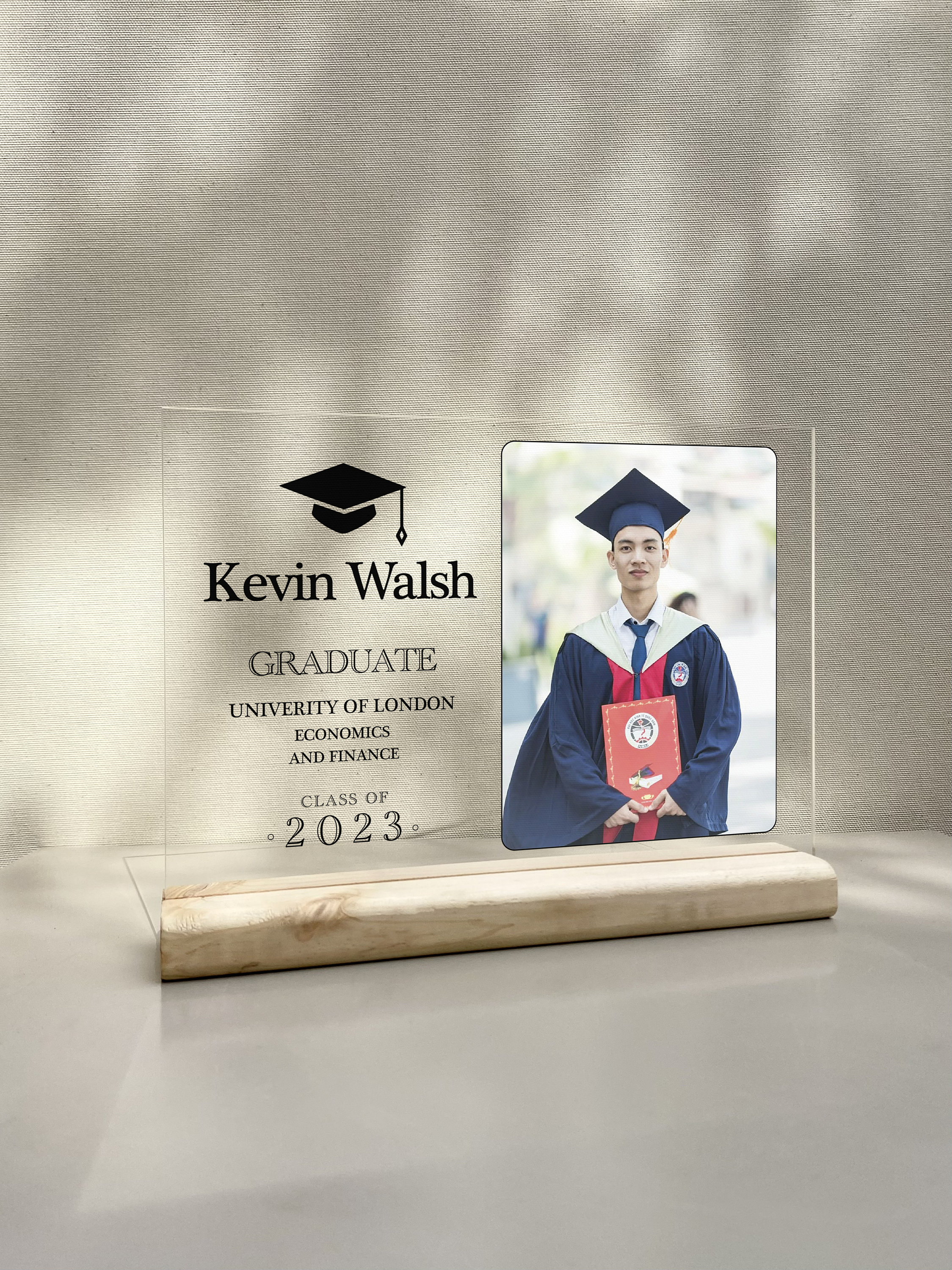 Personalized Graduation Plaque Horizontal, Table Top Decoration ...