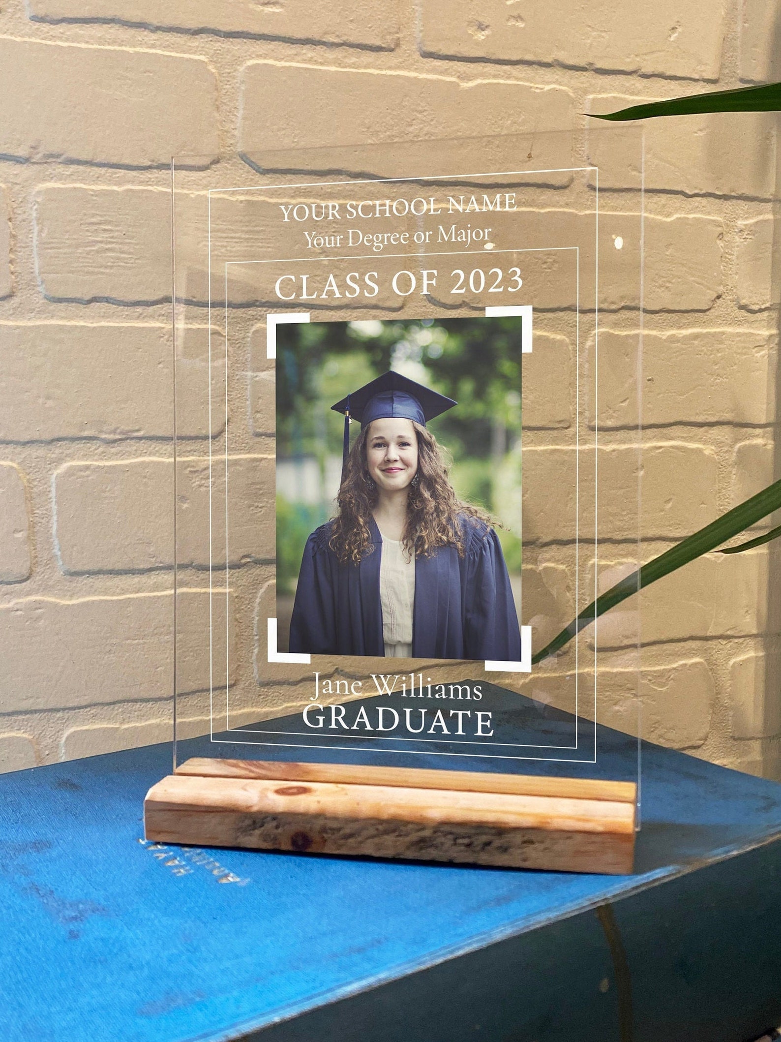 Custom Graduation Plaque, Table Top Decoration, Transparent Acrylic ...