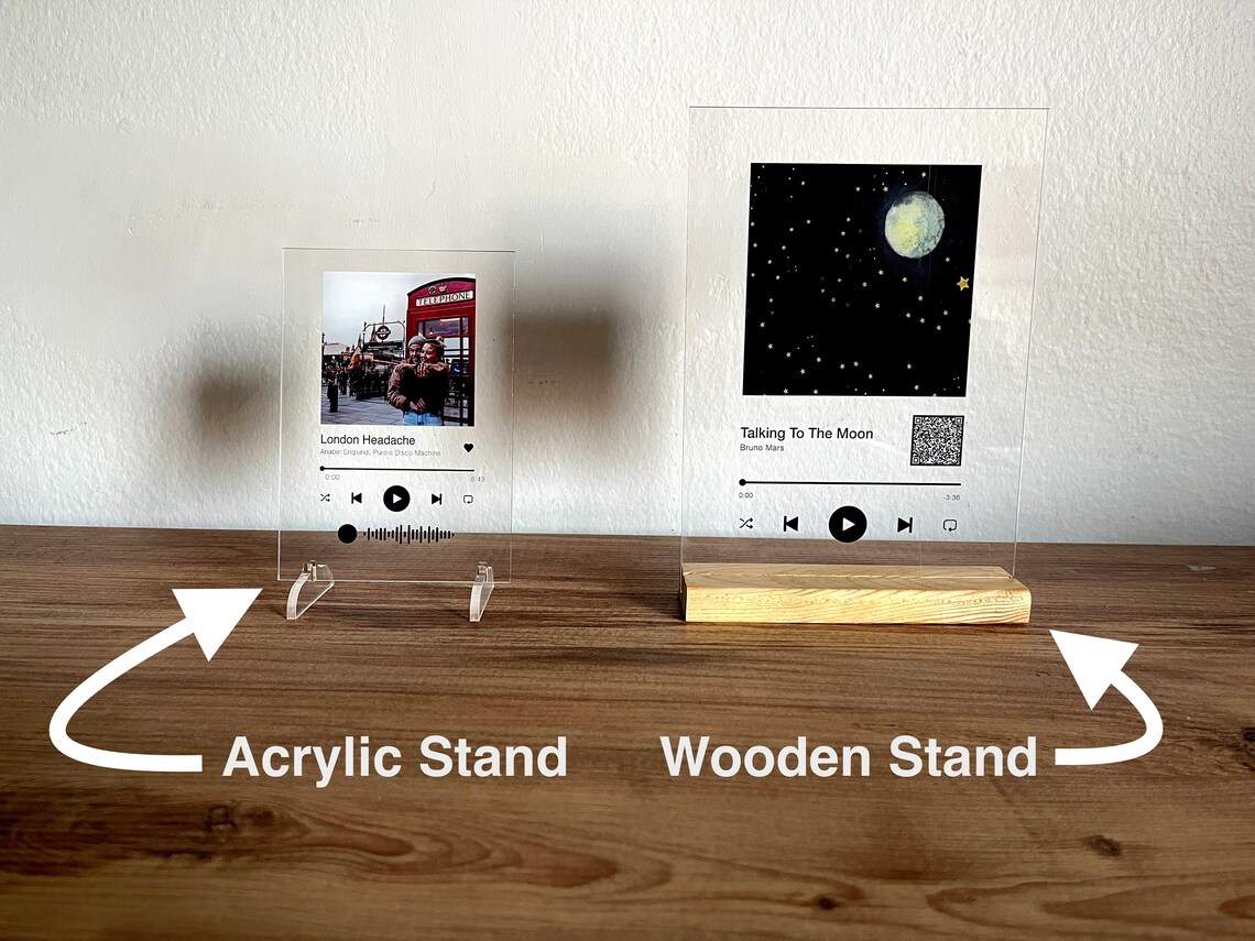 Custom Album Cover Plaque, Table Top Transparent Decoration, Custom ...