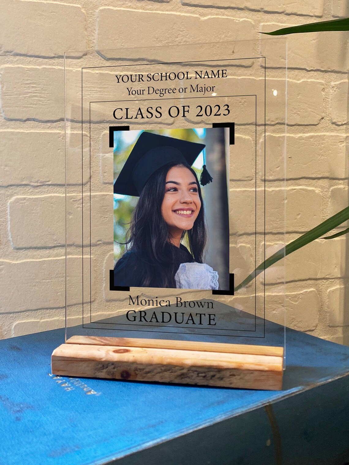 Custom Graduation Plaque, Table Top Decoration, Transparent Acrylic ...