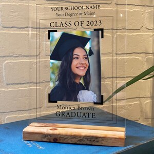Custom Graduation Plaque, Table Top Decoration, Transparent Acrylic ...
