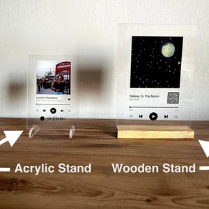 Custom Music Plaque With Scannable QR Code, Album Cover With Custom ...