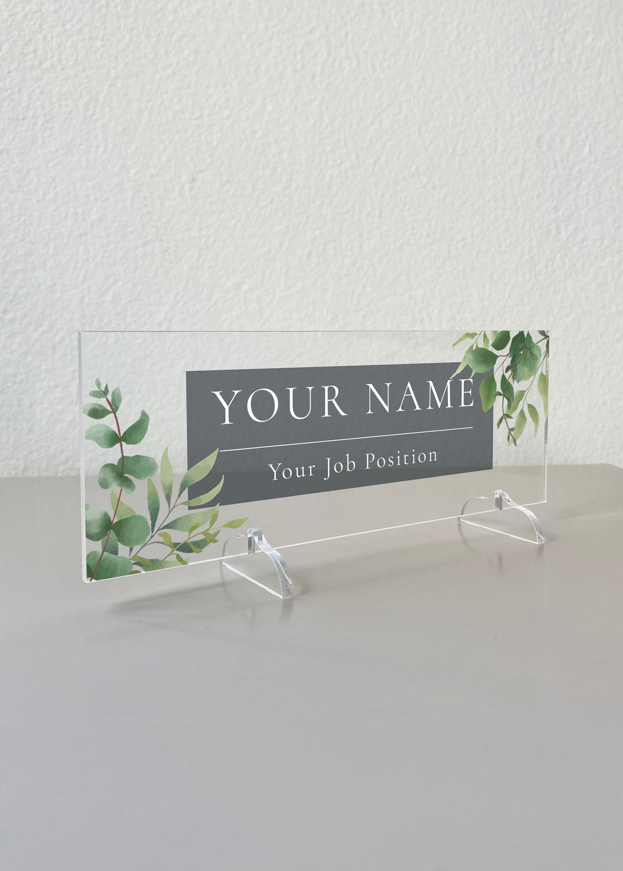 Clear Acrylic Name Plate Holders
