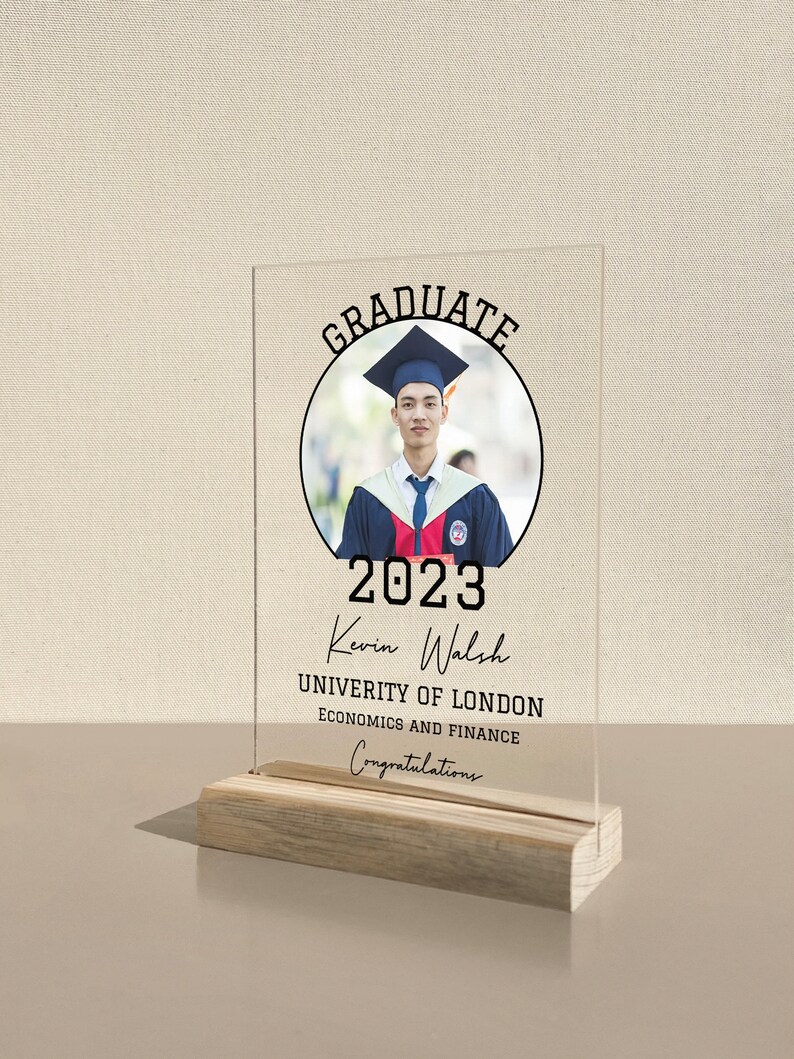 Custom Graduation Plaque, Table Top Decoration, Transparent Acrylic ...