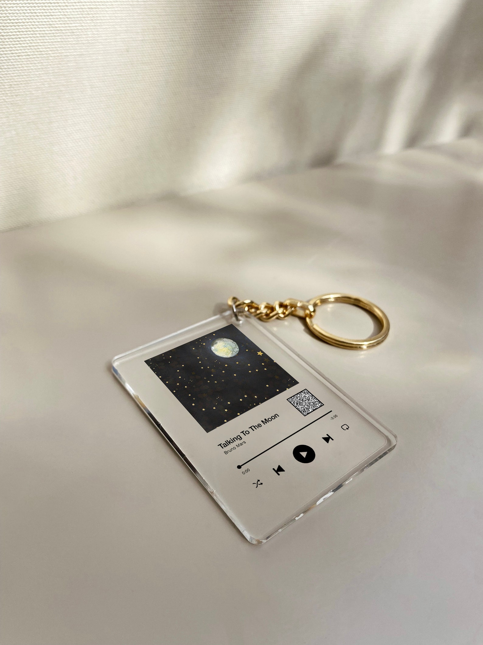 Custom Song Keychain: Personalized Photo Album Cover Acrylic Keyring - Etsy