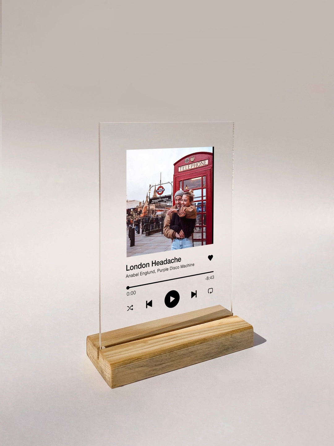 Custom Album Cover Plaque, Table Top Transparent Decoration, Custom ...