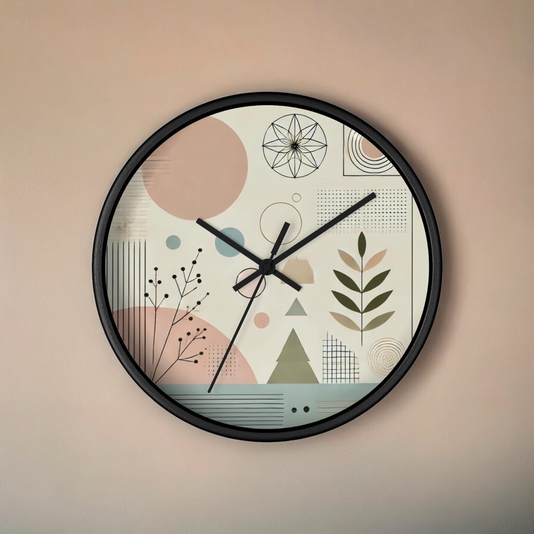 Modern Wall Clock, 10 Small Wall Clock, Silent Wall Clock in Black ...