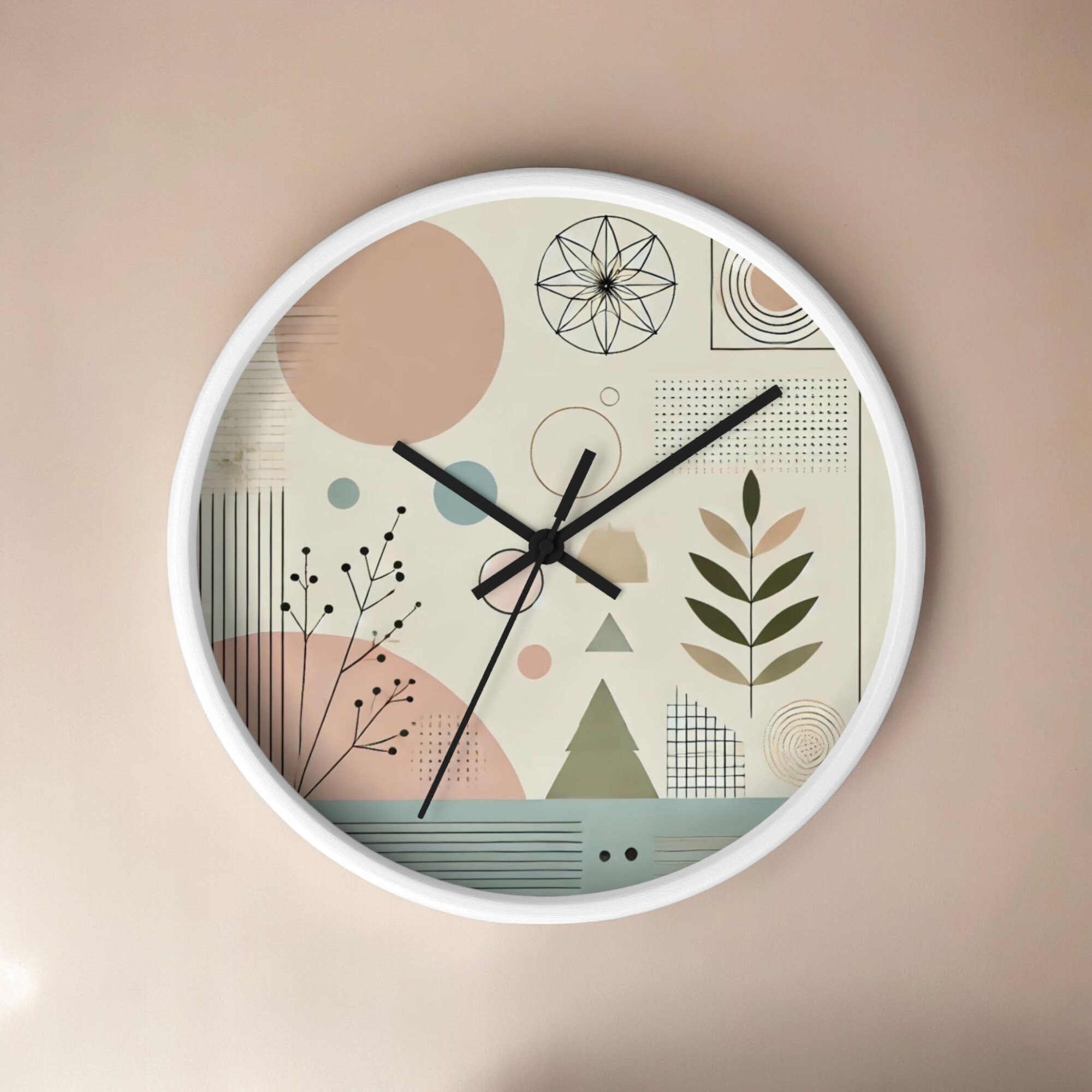 Modern Wall Clock, 10 Small Wall Clock, Silent Wall Clock in Black ...