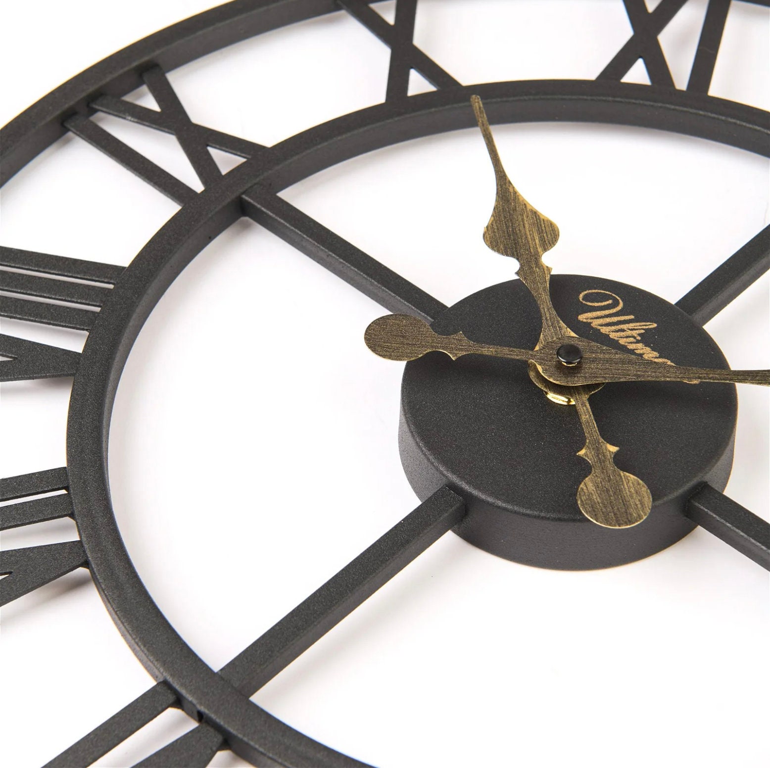 Silent Metal Wall Clock With Latin Numerals,unique Wall Clocks,extra ...