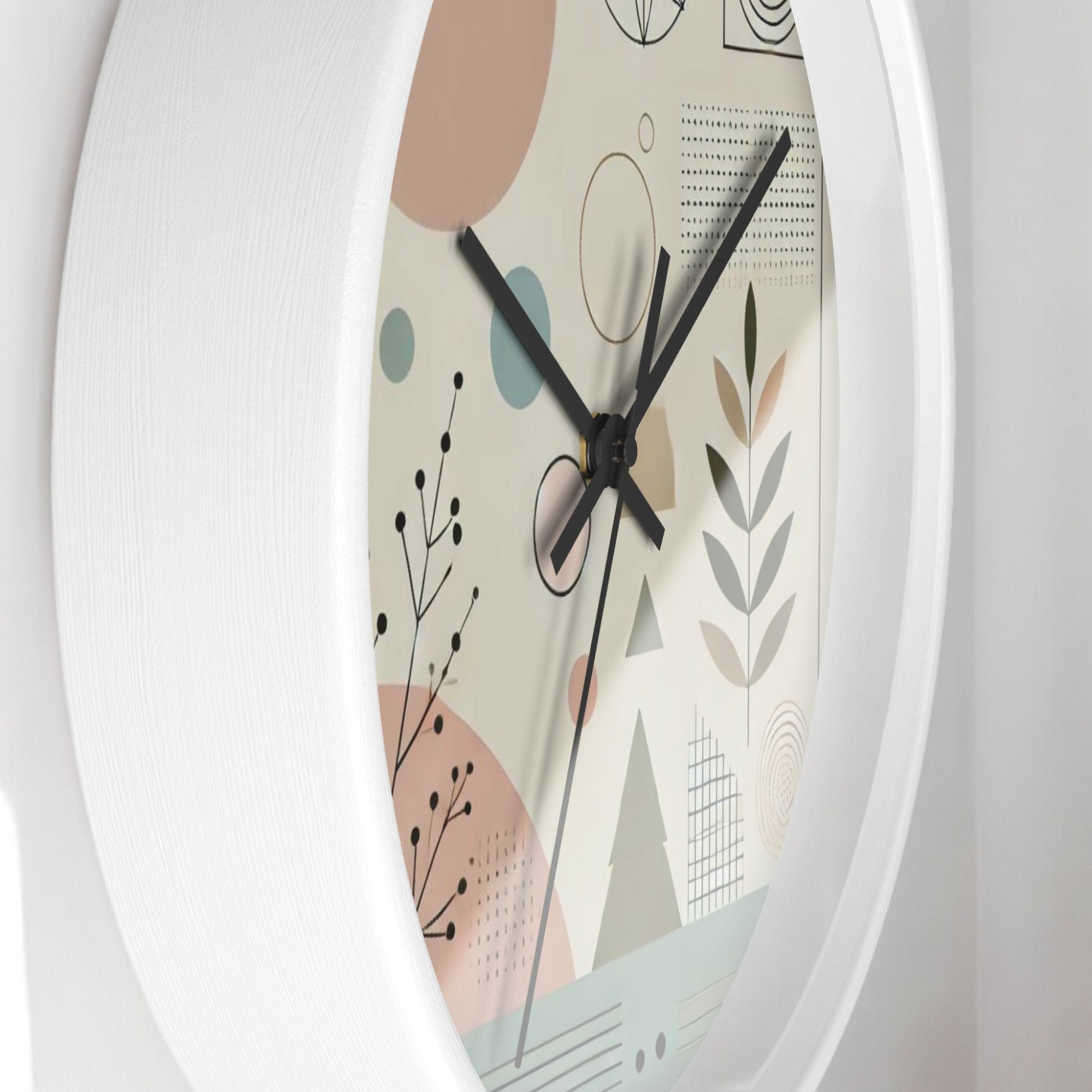 Modern Wall Clock, 10 Small Wall Clock, Silent Wall Clock in Black ...