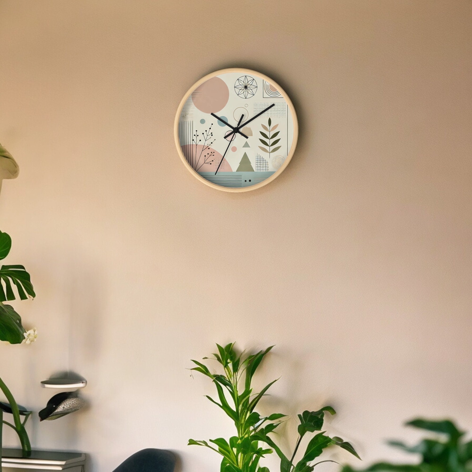 Modern Wall Clock, 10 Small Wall Clock, Silent Wall Clock in Black ...