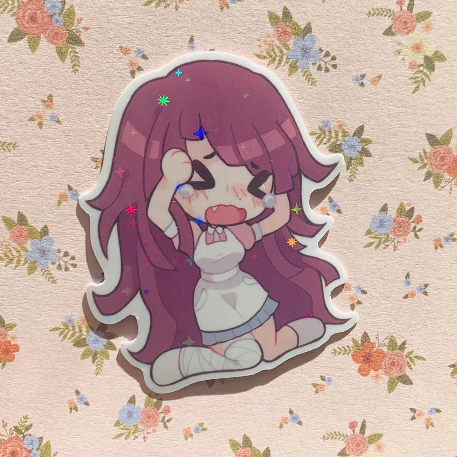Danganronpa SDR2 Girls Sparkling Sticker Set Chiaki Mikan Chihiro ...