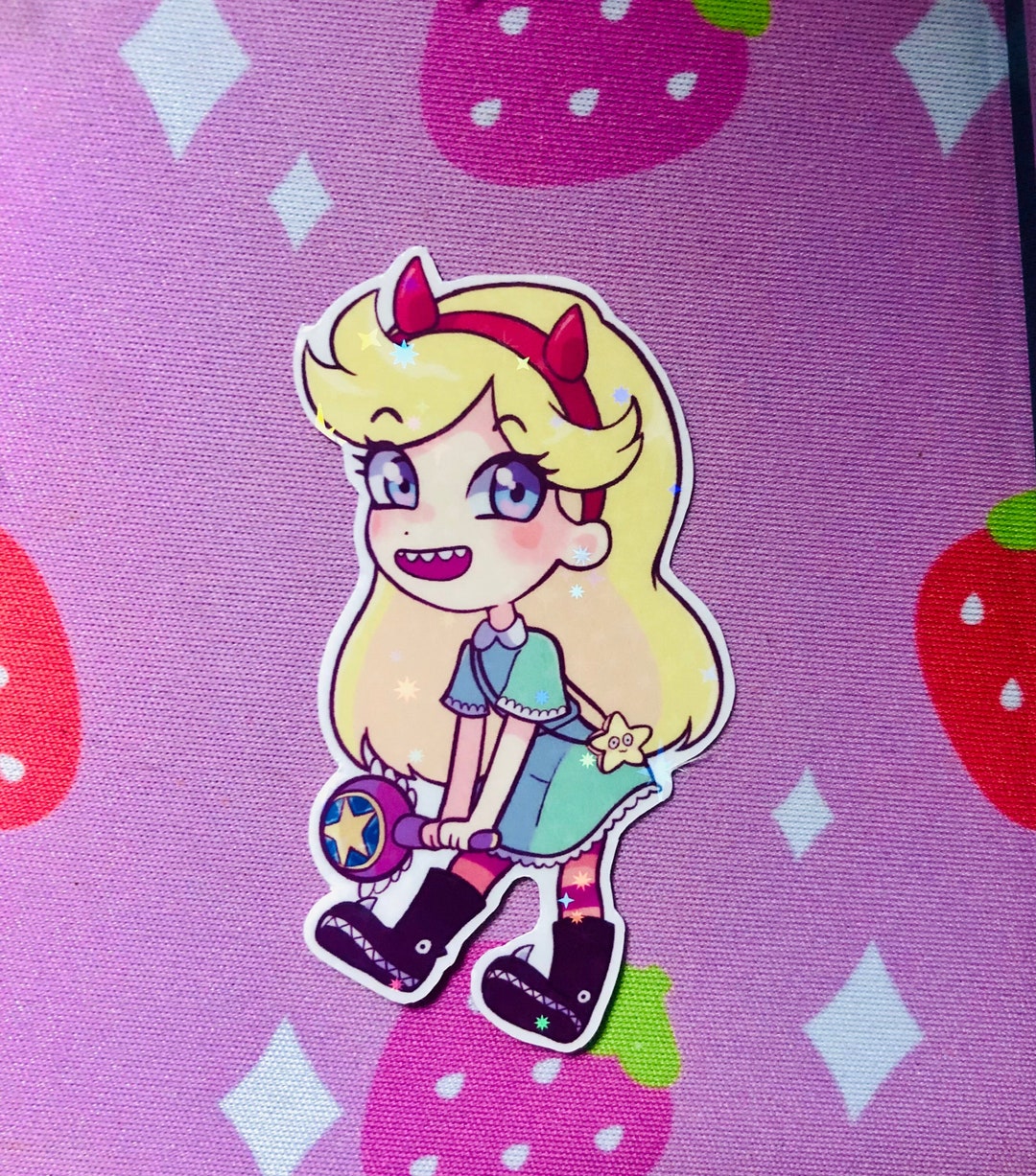 SVTFOE Star Butterfly Sparkling Laminated Vinyl Sticker - Etsy