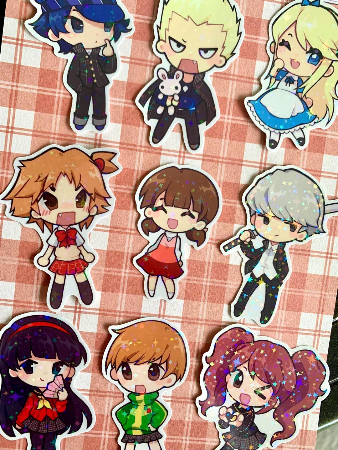 Persona 4 Golden Sticker Pack Investigation Team Holographic ...