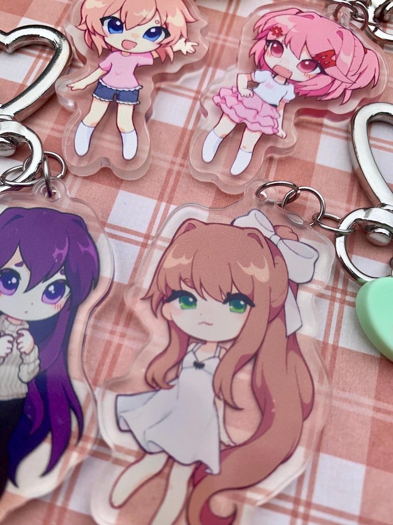 DOKI DOKI First Date Acrylic Keychains - Etsy