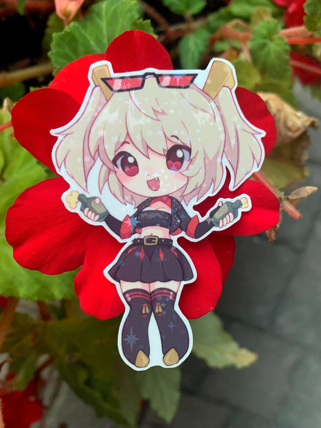 Burnice Zenless Zone Zero Sparkling Laminated Sticker Weatherproof - Etsy