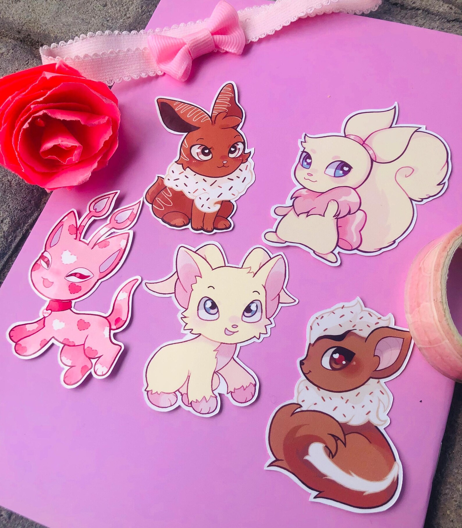 Neopets Sticker Set Aisha Acara Cybunny Xweetok Usul - Etsy