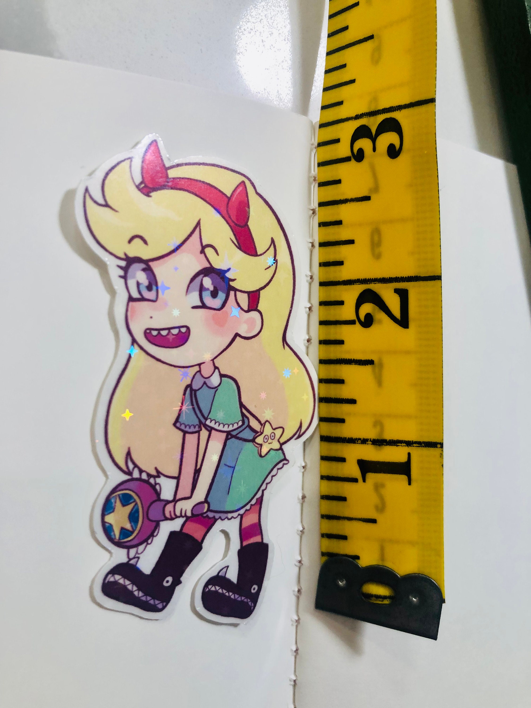 SVTFOE Star Butterfly Sparkling Laminated Vinyl Sticker - Etsy