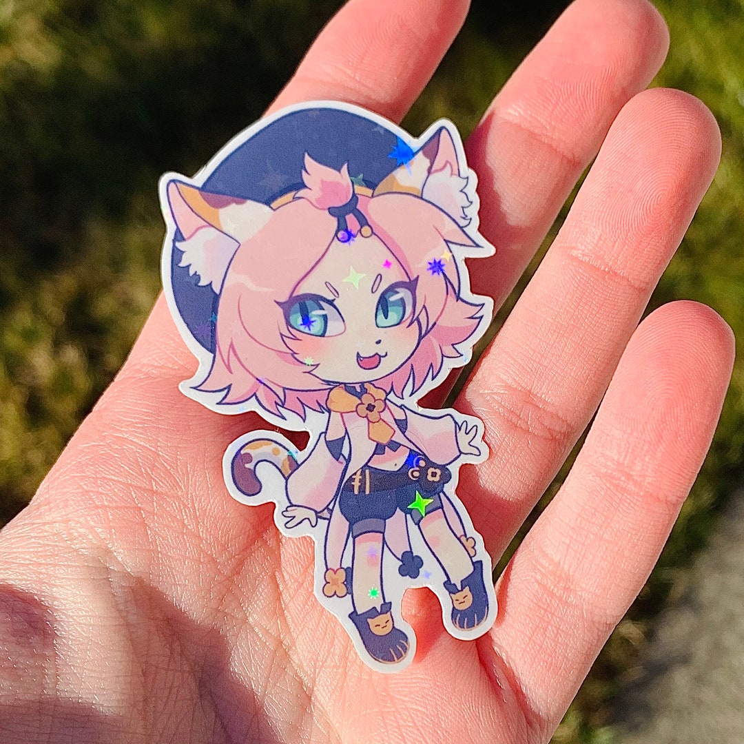 Genshin Impact Diona Sparkling Laminated Vinyl Sticker - Etsy