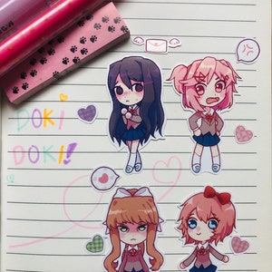 DOKI DOKI Sticker Set - Etsy