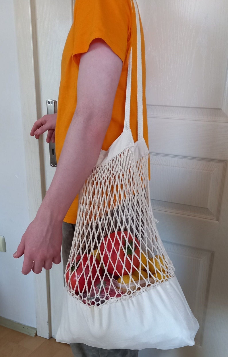 Grocery Shopping Bag,cotton Mesh Bag,crochet Tote Bag,net Market Bag ...