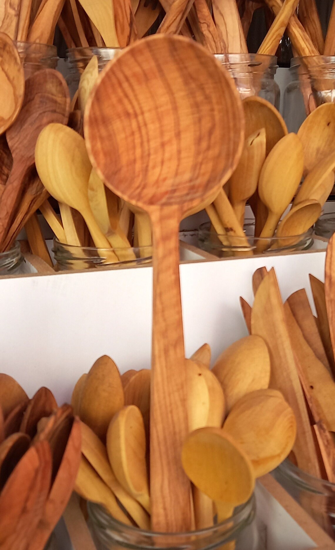 2 Wood Mixing Dipper,wood Cooking Stirring,handmade Wood Spoon,wood ...