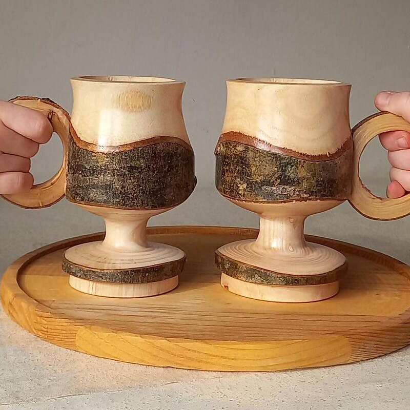 Wood Mug - Etsy