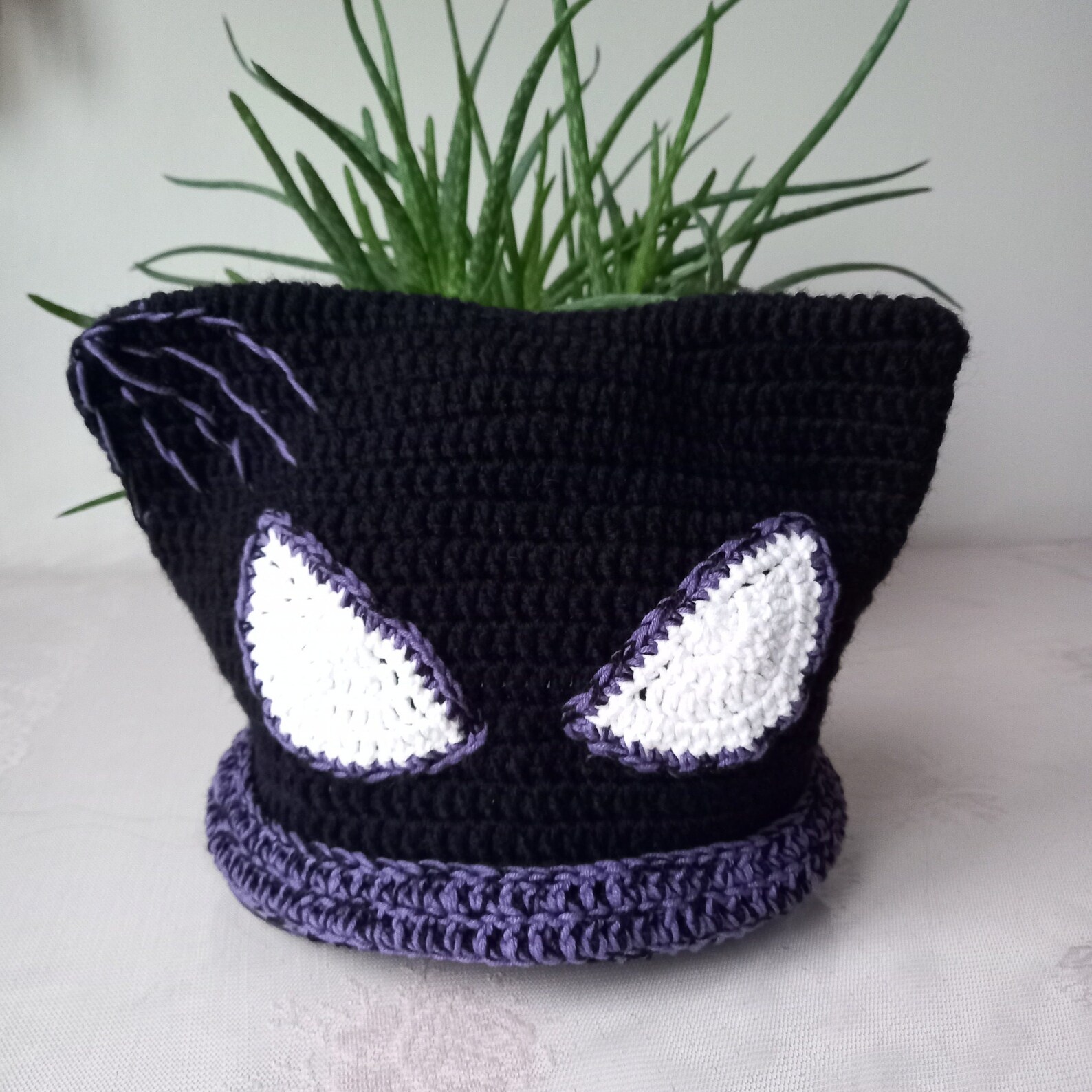 Crochet Cat Hat,mayday Parker,spiderman Cat Beanie,knit Spider Web Hat ...