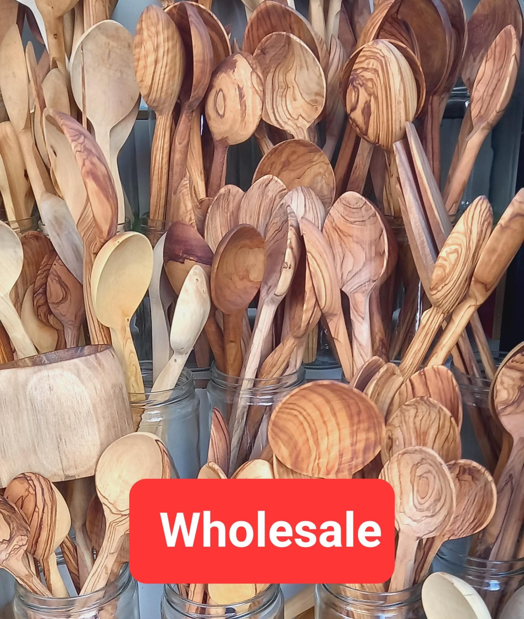 2 Wood Mixing Dipper,wood Cooking Stirring,handmade Wood Spoon,wood ...