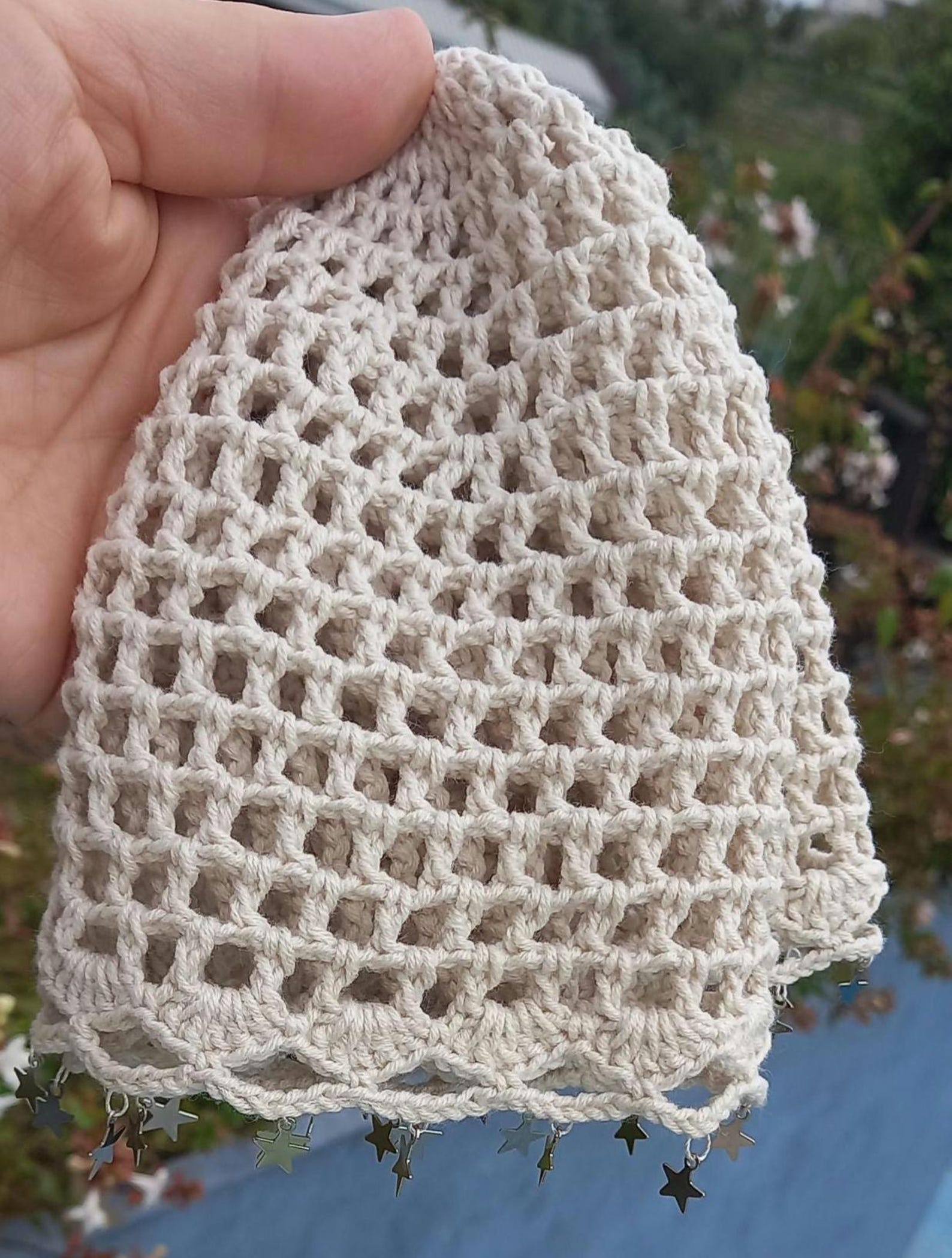 Cotton Skull Cap,crochet Mesh Skull Cap,knit Skull Hat,crochet Skull ...