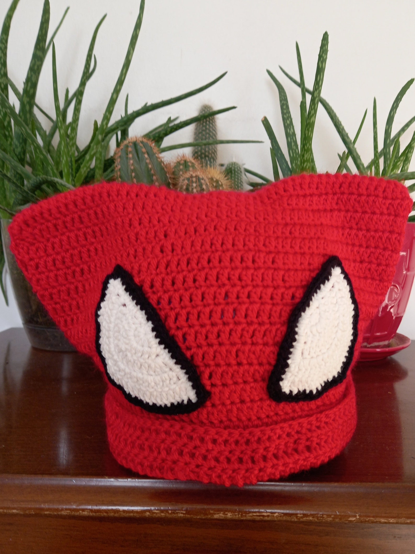 Crochet Spiderman Hat,mayday Parker,crochet Beanie,spider Web Hat ...