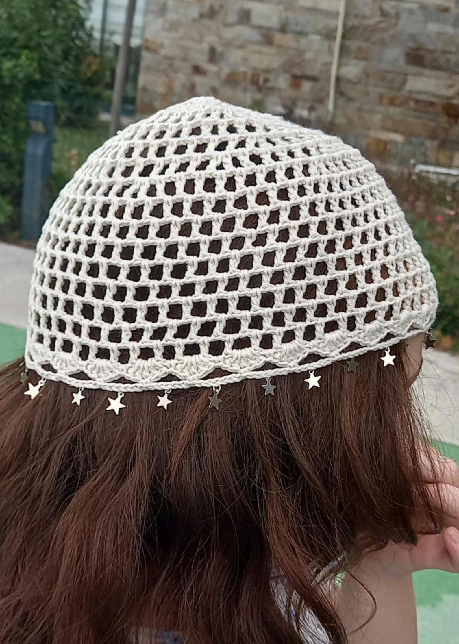 Cotton Skull Cap,crochet Mesh Skull Cap,knit Skull Hat,crochet Skull ...