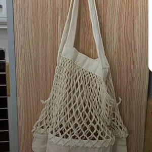 Grocery Shopping Bag,cotton Mesh Bag,crochet Tote Bag,net Market Bag ...