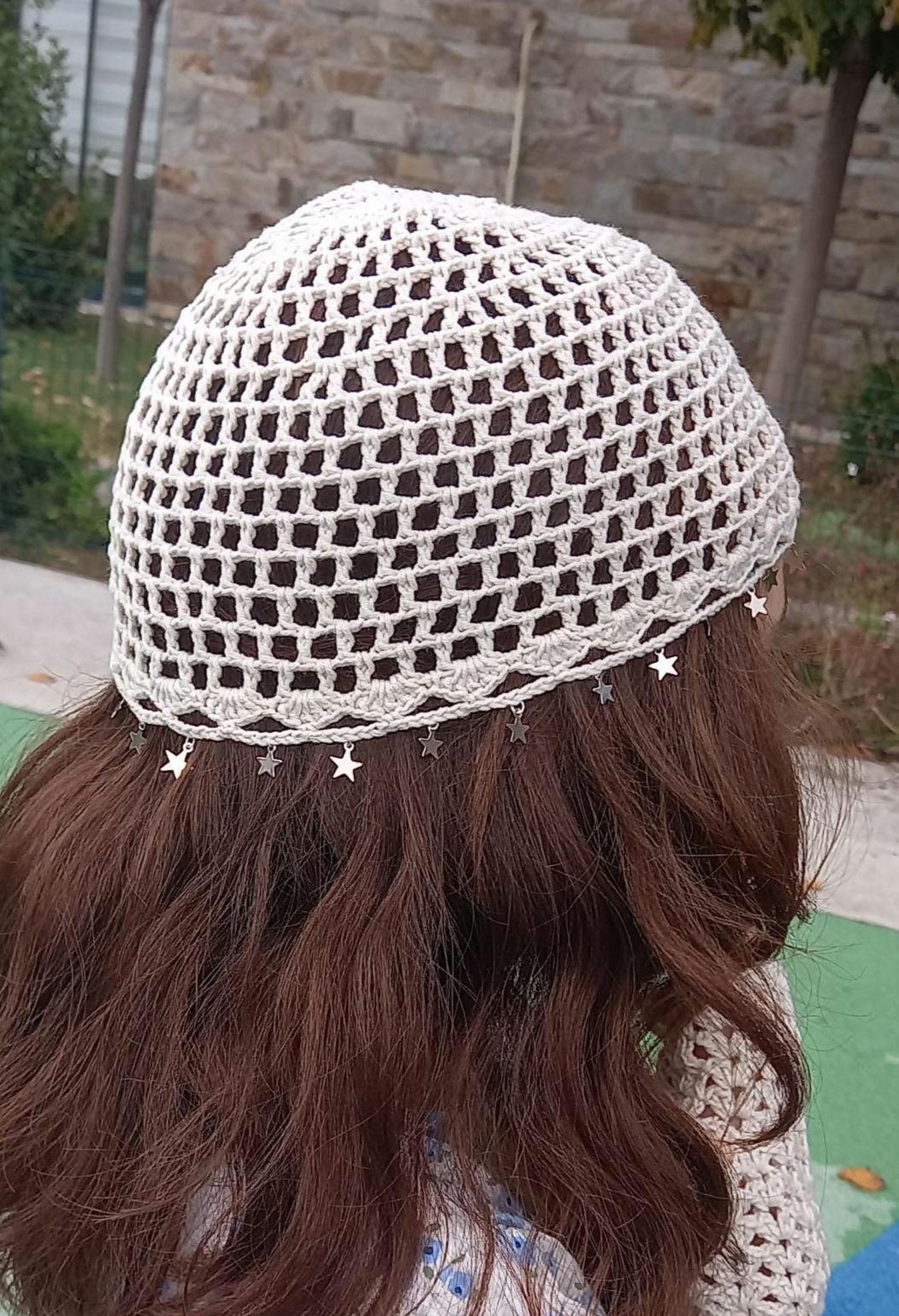 Cotton Skull Cap,crochet Mesh Skull Cap,knit Skull Hat,crochet Skull ...