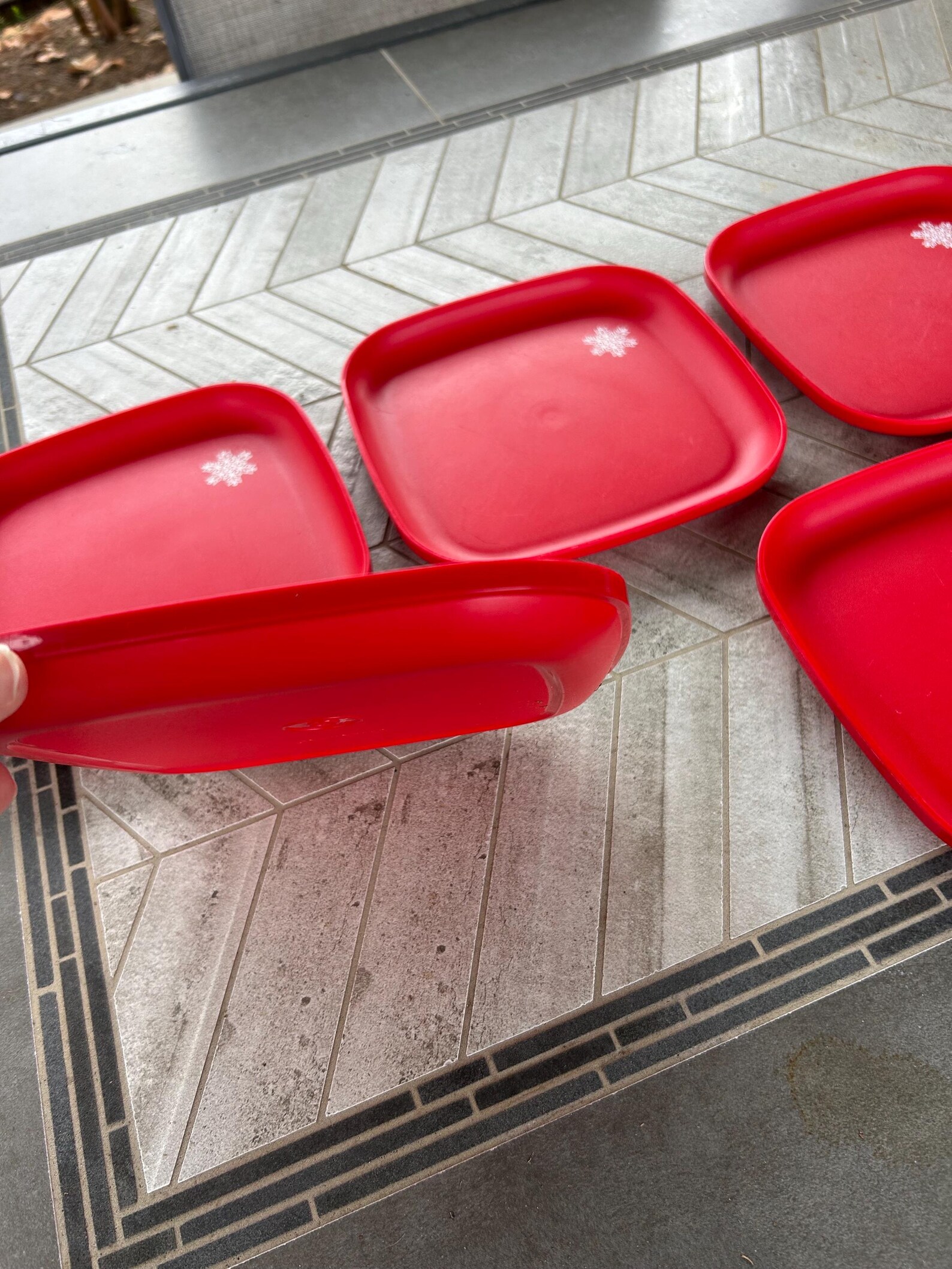 Vintage Tupperware Holiday Plate Set - Etsy