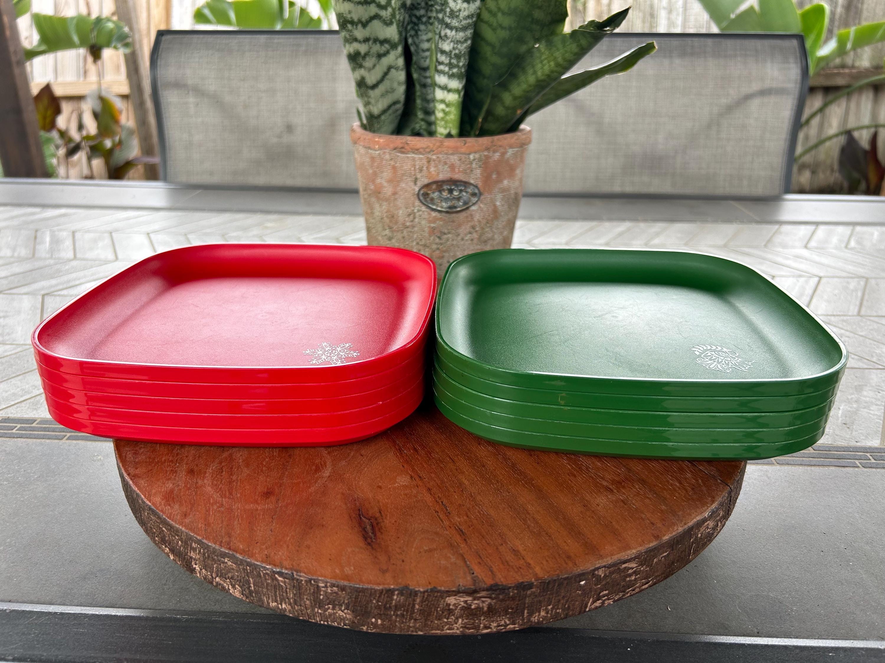 Vintage Tupperware Holiday Plate Set - Etsy