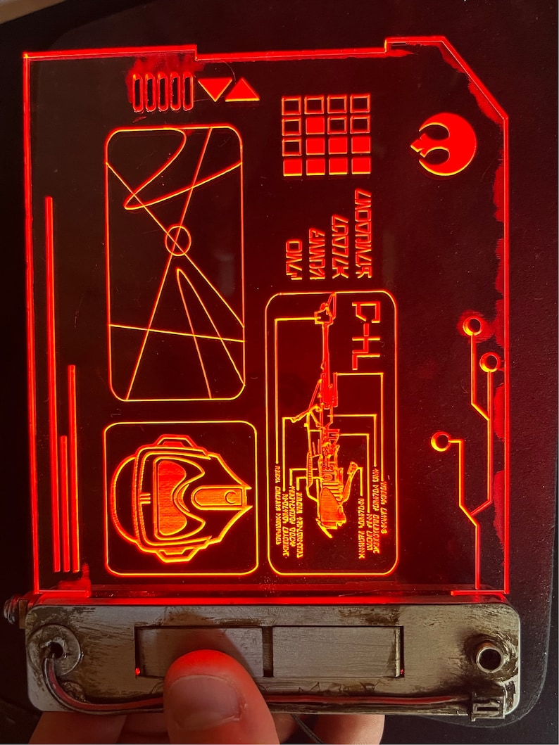 Star Wars / Sci Fi Data Pad X Wing Pilot / Droid Hunter / Trooper ID ...